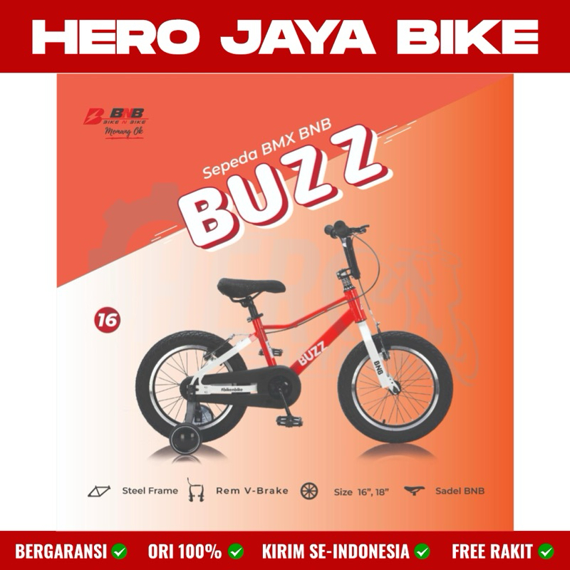 Jual BikeNBike Sepeda Anak Laki BMX BNB BUZZ LIMITED EDITION Ukuran 16 ...