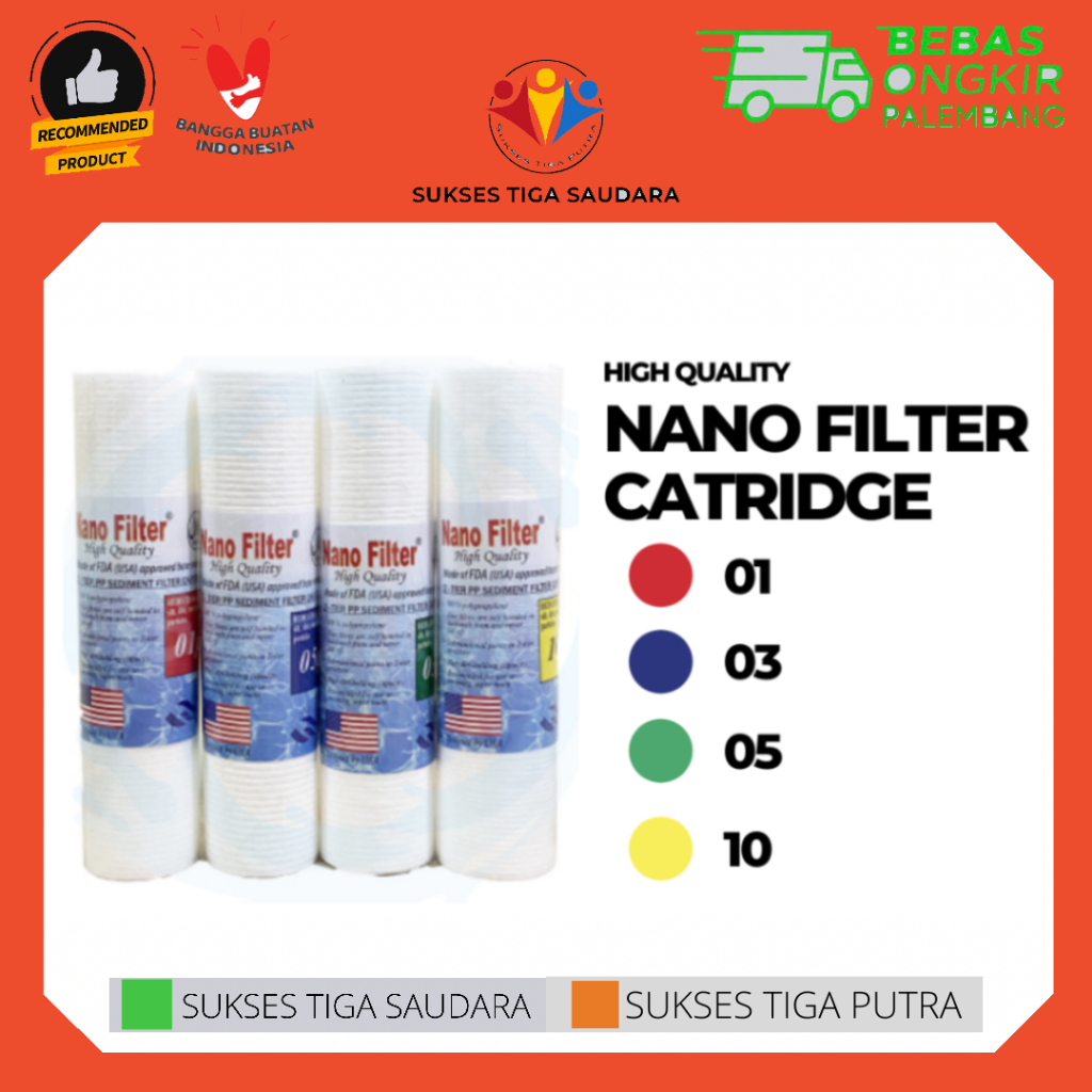 Jual Filter Air / Nano Filter Catridge / 01 / 03/ 05/ 10 Ori ...