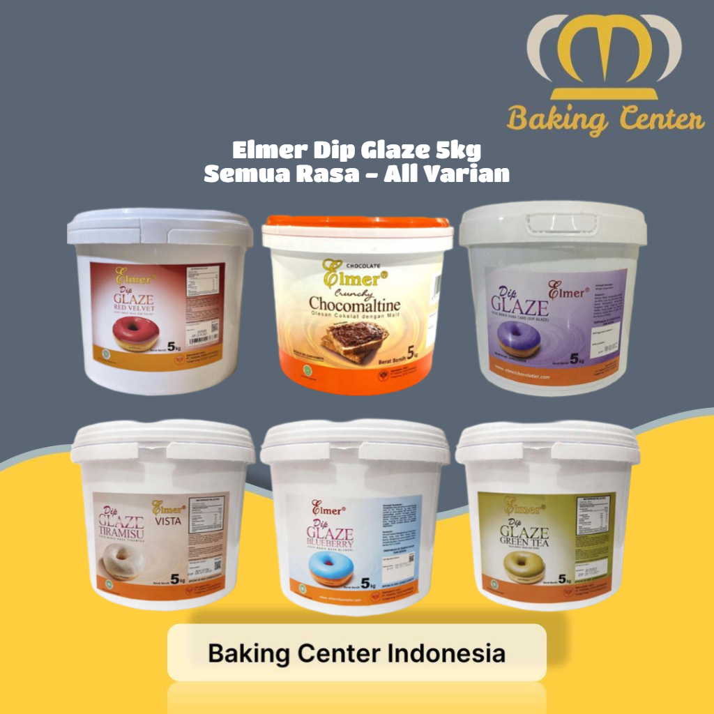 Jual Elmer Dip Glaze 5kg - All Varian Semua Rasa | Shopee Indonesia
