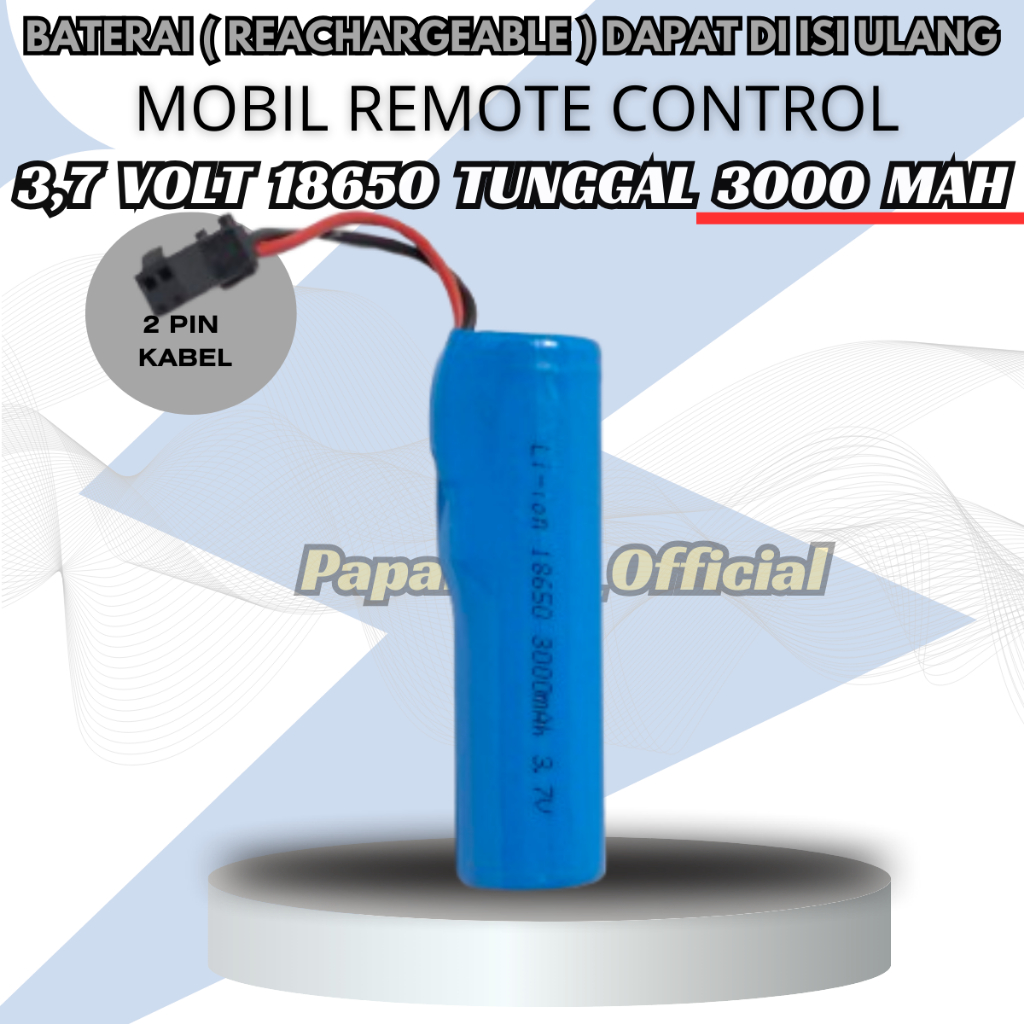 Jual Baterai Mobil Remote Control 3.7 v Cas Li Ion Upgrade Battery Rc ...