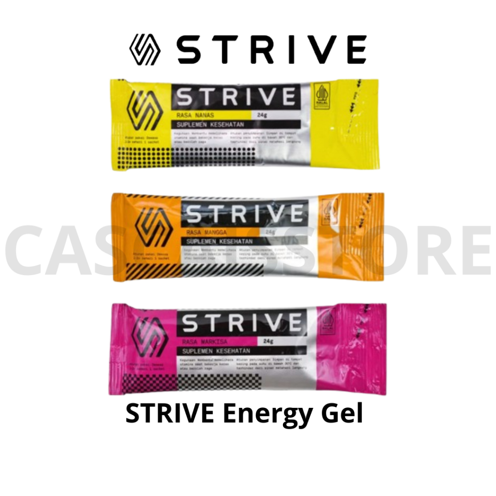 Jual STRIVE Energy Gel 1 Box isi 5 Sachet Nanas Mangga Makisa Supplement Kesehatan Olahraga Lari ...