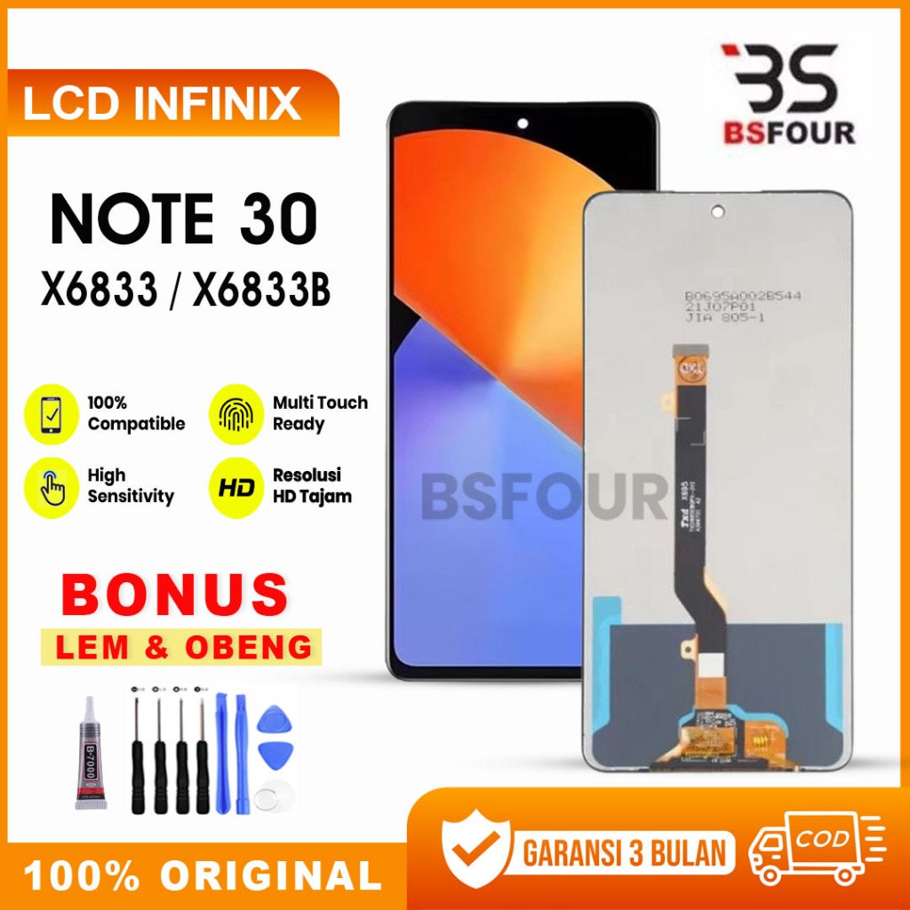 Jual LCD INFINIX NOTE 30 / X6833 / X6833B FULLSET TOUCHSCREEN | Shopee ...