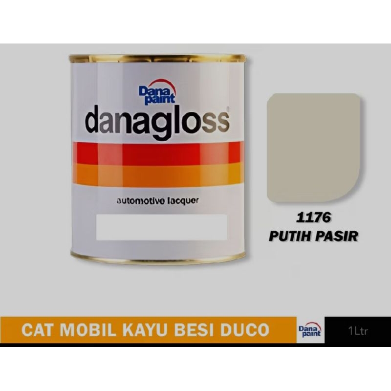 Jual CAT DANAGLOSS 1176 Putih Pasir - Cat Mobil Kayu Besi Duco | Shopee ...