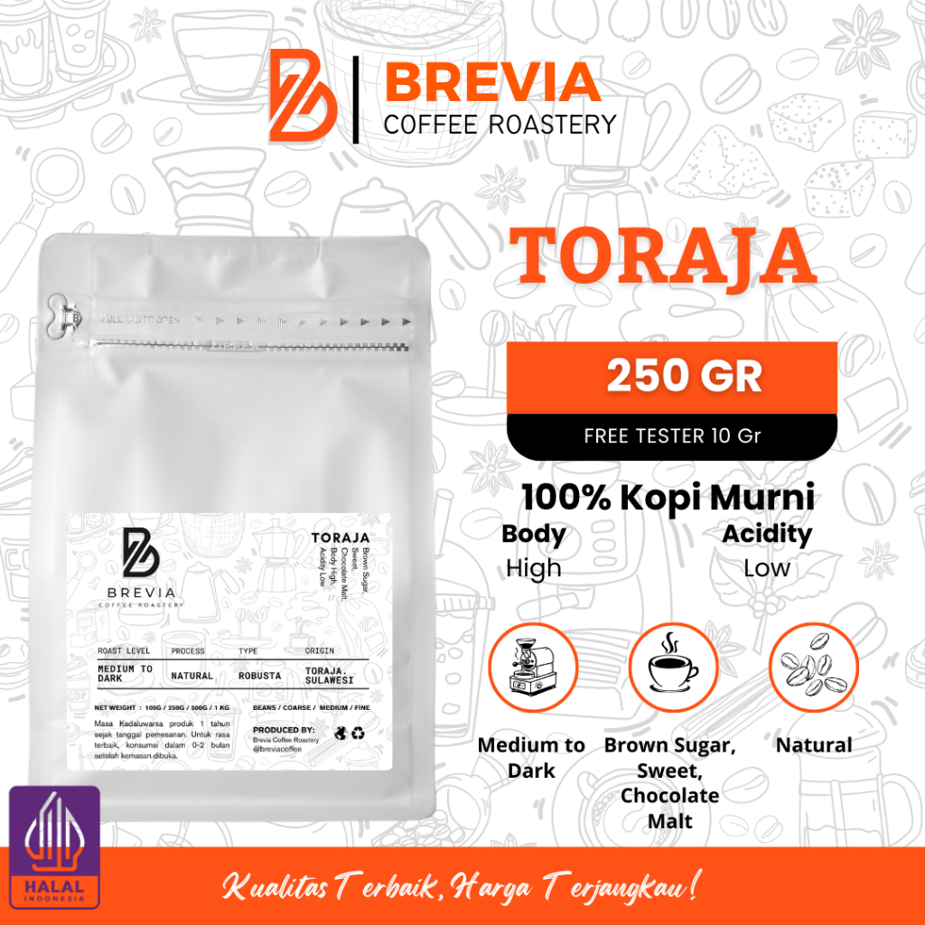 Jual Kopi Robusta Toraja 250g - Bubuk/Biji | Shopee Indonesia
