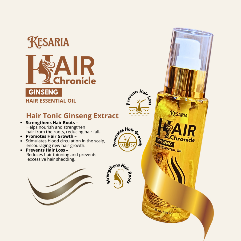 Jual KESARIA - Hair Chronical - Ginseng Hair Essence oil Hair Tonic ...