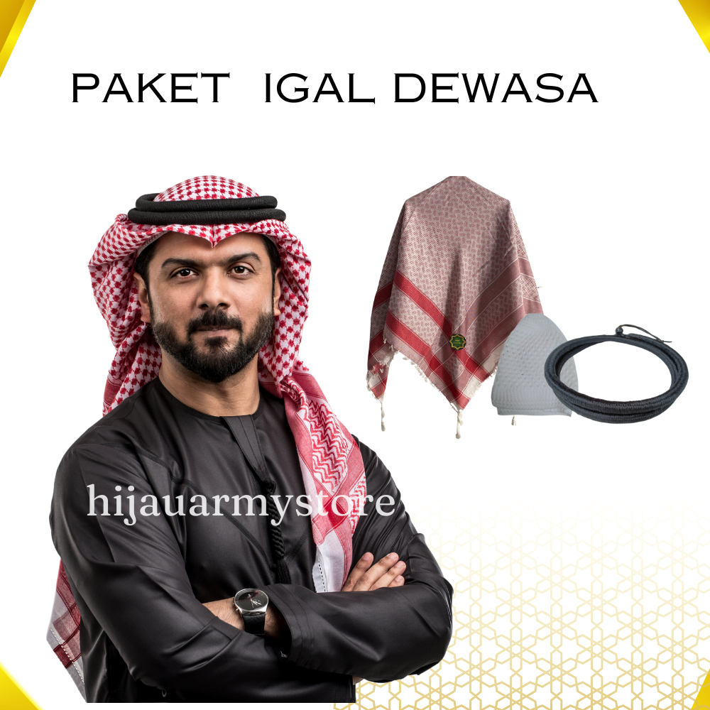 Jual COD Paket igal DEWASA DAN anak SD/ TK / Paket Igal Tali Sorban ...