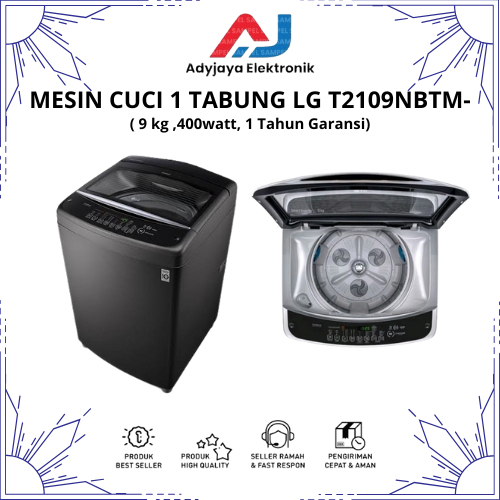 Jual MESIN CUCI 1 TABUNG LG T2109NBTM 9KG | Shopee Indonesia