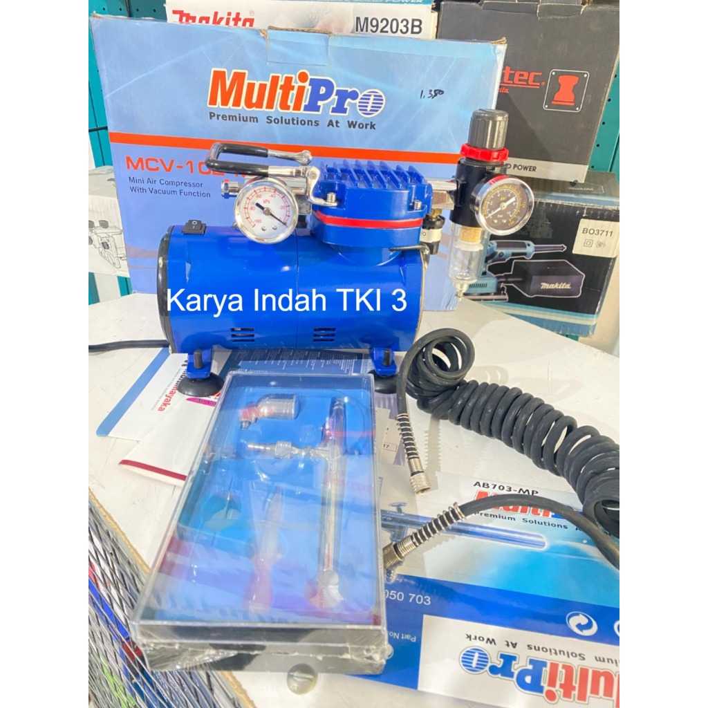 Jual Kompresor Angin Mini Filter+AirBrush Cat Multipro MCV-102-MPAB ...