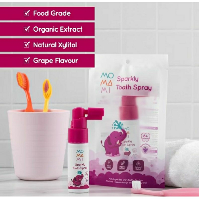 Jual SEMPROTAN PEMBERSIH MULUT ANAK TOOTH SPRAY MOMAMI | Shopee Indonesia