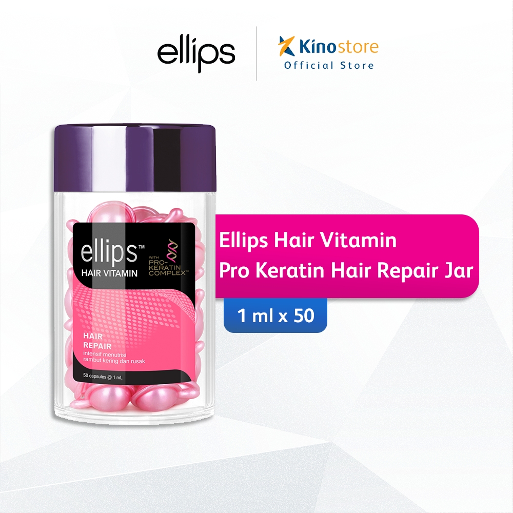 Jual Ellips Hair Vitamin Pro Keratin Hair Repair Jar 50 Butir | Shopee ...