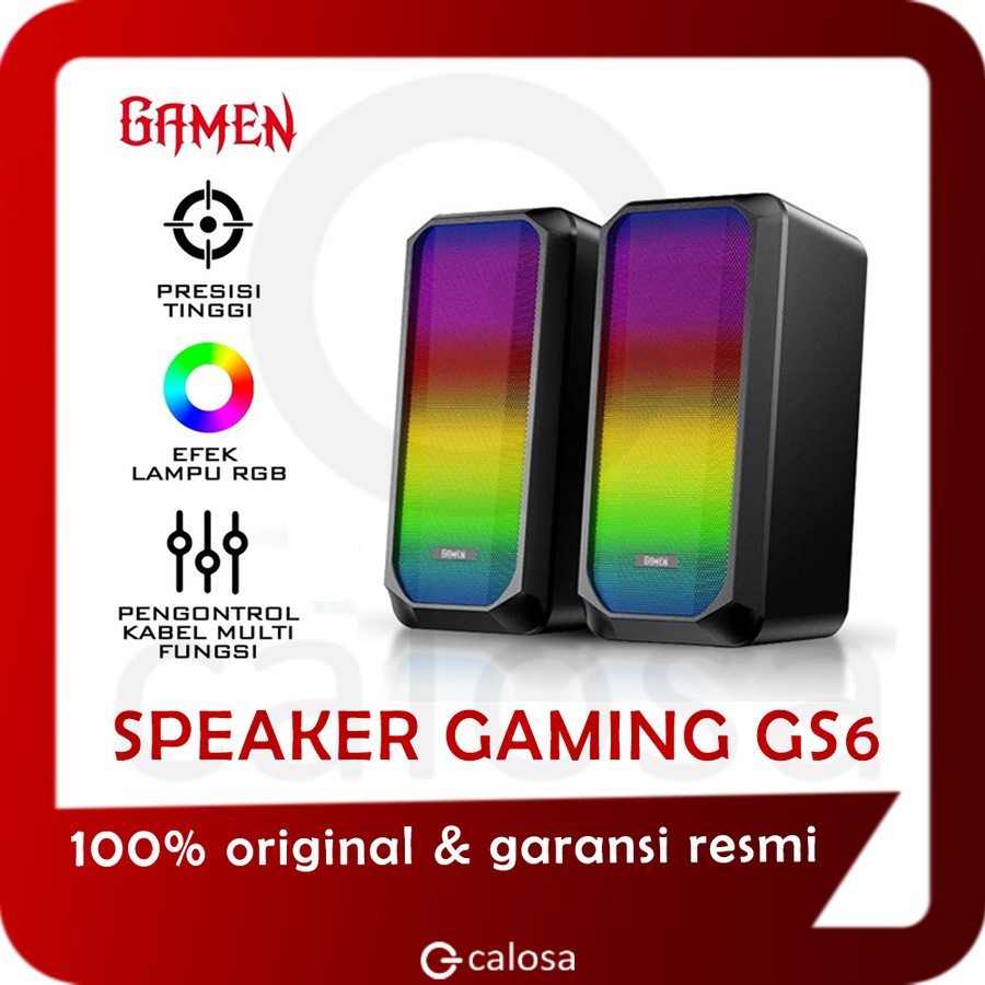 Jual SPEAKER GAMING GS6 GAMEN GS6 RGB Rhythm Lights Speaker Excellent Bass | Shopee Indonesia
