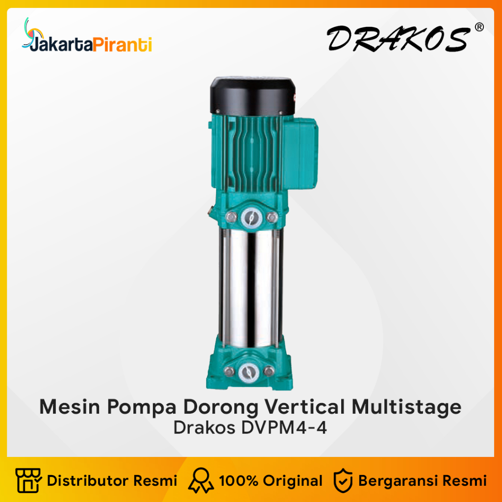 Jual Mesin Pompa Dorong Booster Vertical Multistage Drakos DVPM4-4 DVPM ...