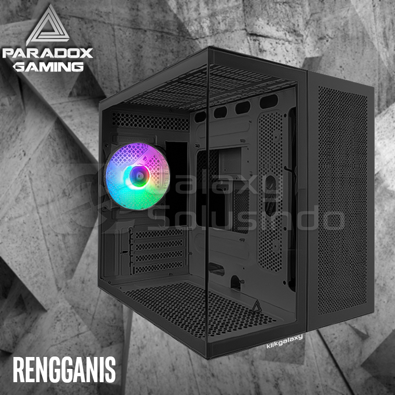 Jual PARADOX RENGGANIS Tempered Glass M-ATX Gaming Case | Shopee Indonesia