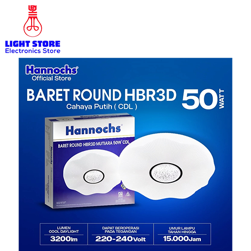 Jual HANNOCHS BARET ROUND HBR3D MUTIARA 50 WATT CW Lampu Downlight LED ...