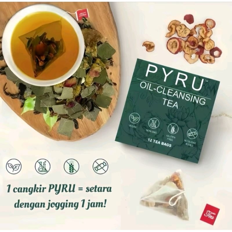 Jual PYRU TEA OIL CLEANSING TEA | Shopee Indonesia