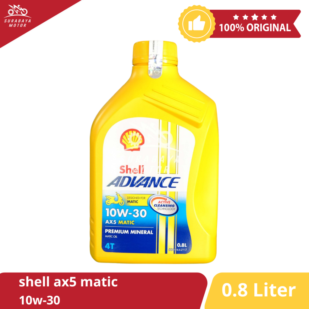 Jual Shell Advance AX5 Matic Sae 10W-30 800ml All Matic | Shopee Indonesia