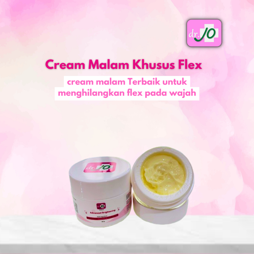 Jual DR JO CREAM MALAM FLEX ADVANCED BRIGHTENING | NIGHT CREAM KLINIK ...