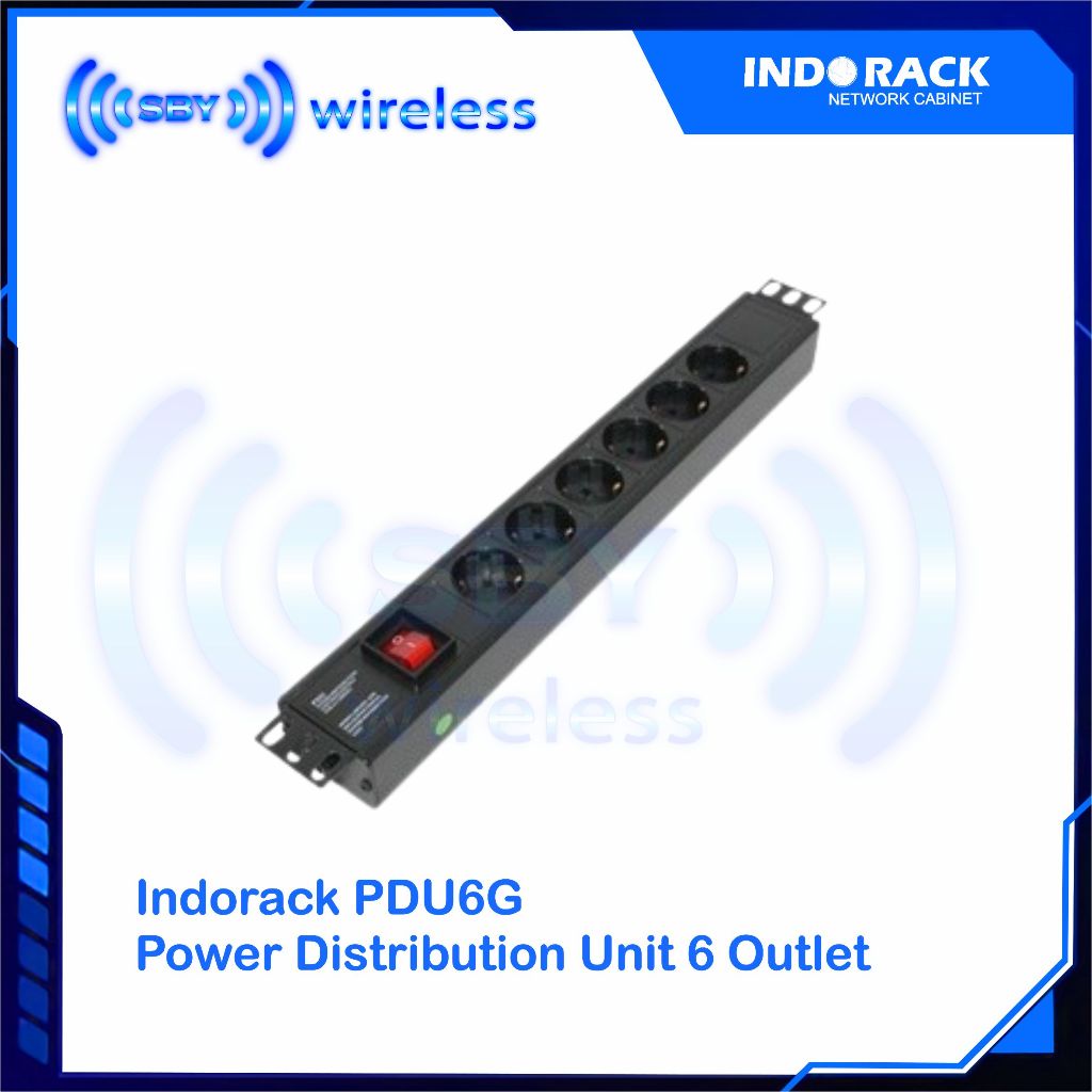 Jual Indorack PDU6G Power Distribution Unit 6 Outlet PDU 6G | Shopee ...