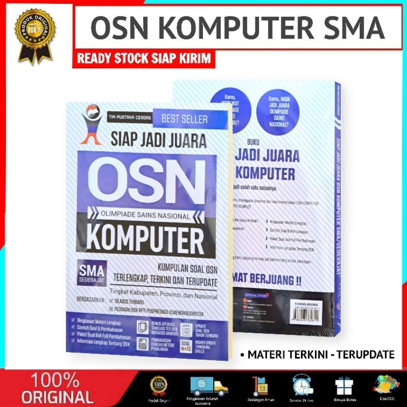 Jual BUKU OSN KOMPUTER SMA | SIAP JADI JUARA OSN KOMPUTER TINGKAT SMA SEDERAJAT | Shopee Indonesia
