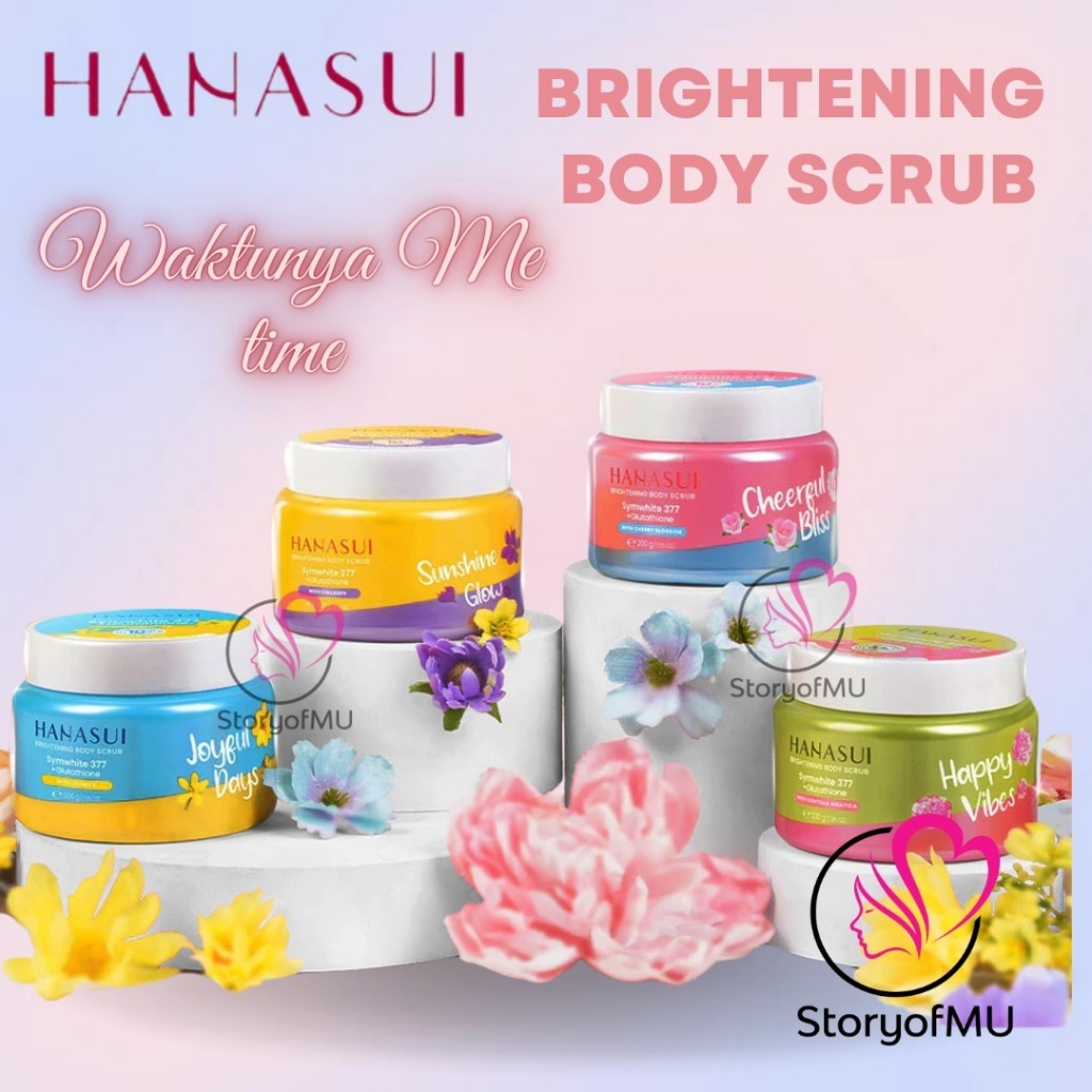 Jual HANASUI Brightening Body Scrub 200gr - Mengangkat Sel Kulit Mati ...