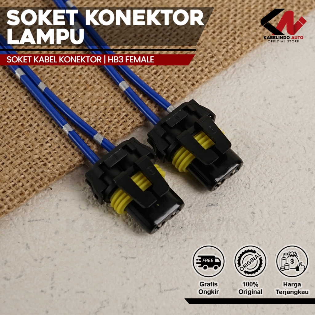 Jual Socket Cable Foglamp / Soket Kabel Lampu Kabut Tembak Mobil HB3 ...