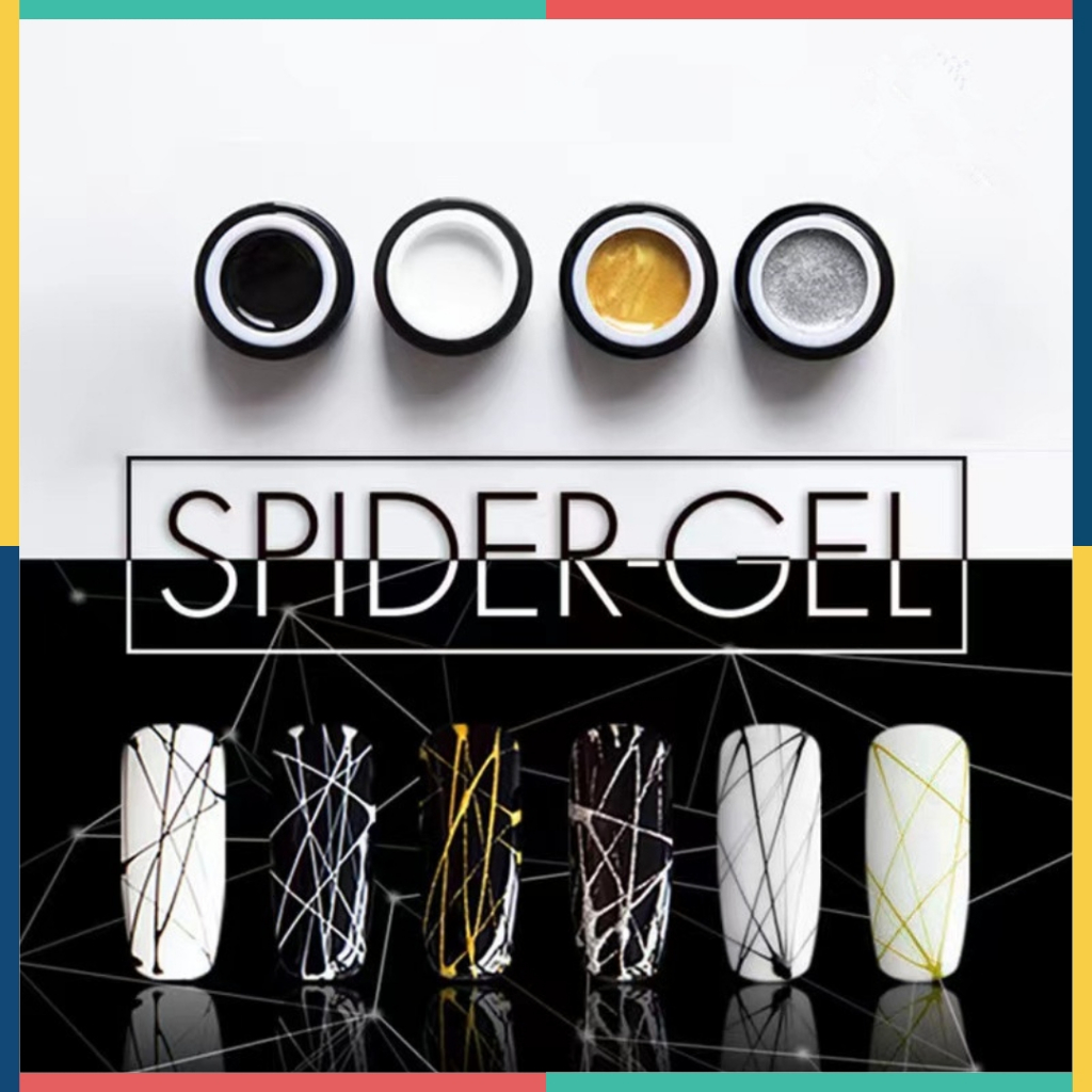 Jual Spider Gel Line Painting Nail Art Cat Kuku Jaringan Laba - laba ...