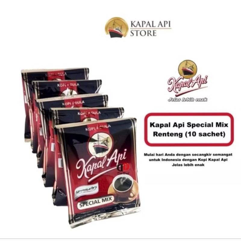 Jual Kapal Api Special Mix Renceng 25 gr isi 10 pcs | Shopee Indonesia