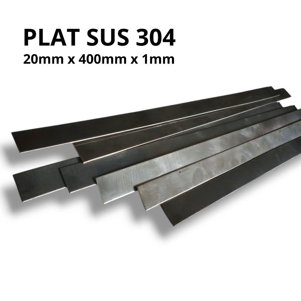 Jual Plat Sus 304 Stainless 20mm x 400mm x 1mm | Shopee Indonesia