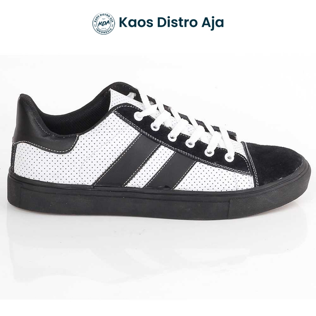 Jual KDA - Sepatu Sneakers Pria Casual PVC Kulit Blackkelly LFM176 ...