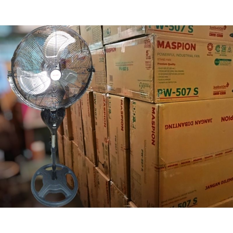 Jual kipas maspion 20" hitam power fan (kirim cargo) pw 507s 20 inch ...
