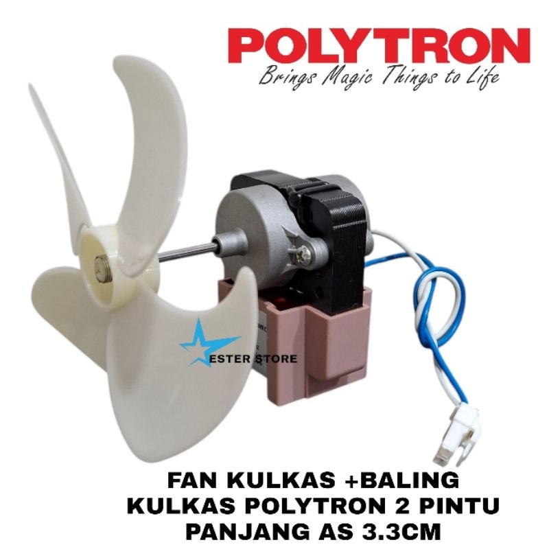 Jual Motor Fan Kulkas +Baling Kulkas Polytron 2 pintu high quality ...