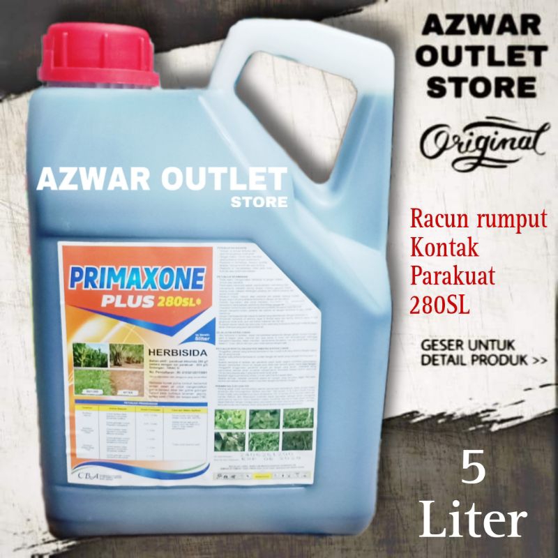 Jual PRIMAXONE PLUS 5 Liter | parakuat 280SL CBA | racun rumput Kontak ...