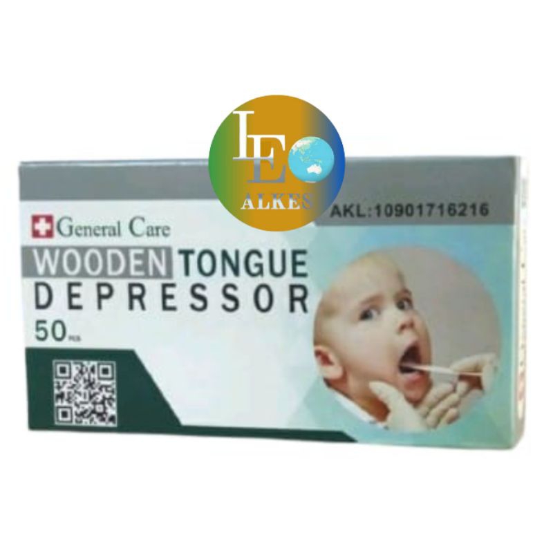 Jual Tongue Spatel Kayu Lidah General Care isi 50 Tong Spatel Wooden ...