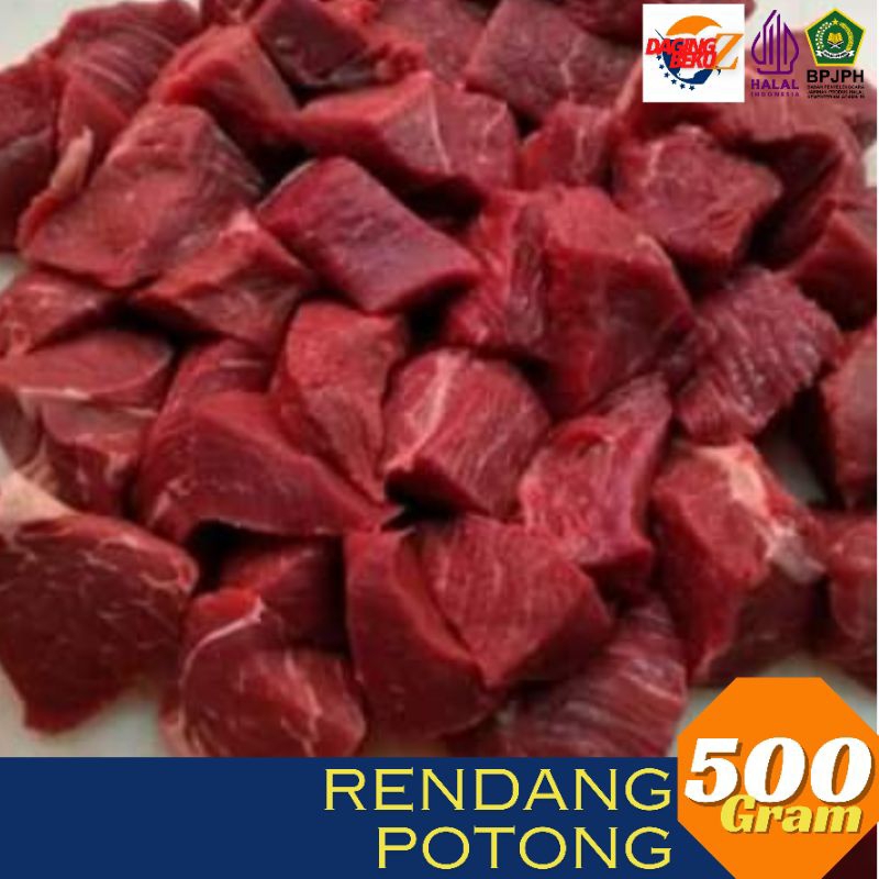 Jual Daging Sapi Rendang Potong beku 500gr HALAL | Shopee Indonesia
