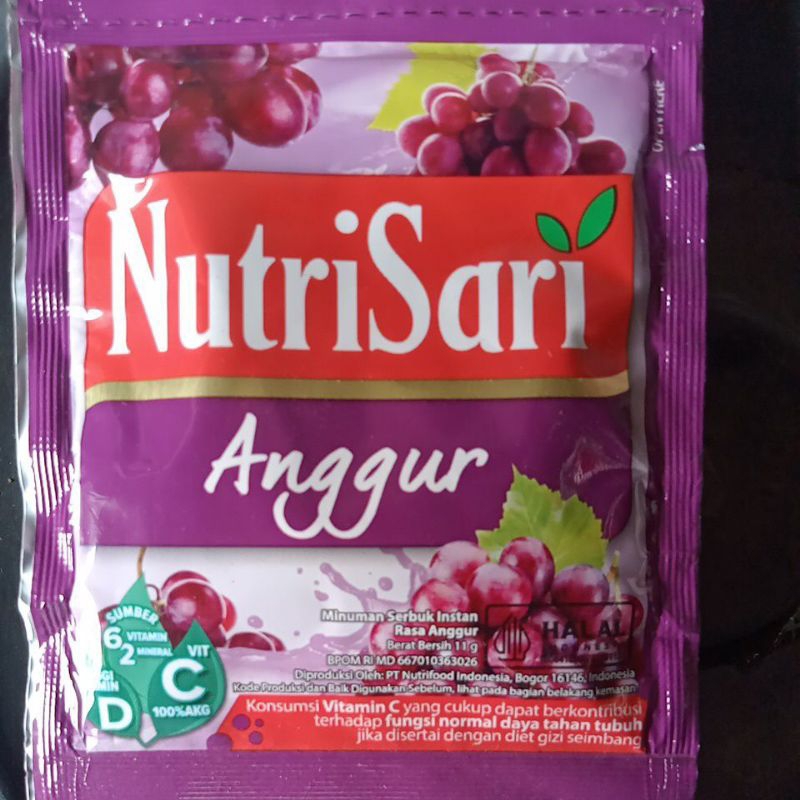 Jual Nutrisari rasa anggur renceng 11 gram | Shopee Indonesia