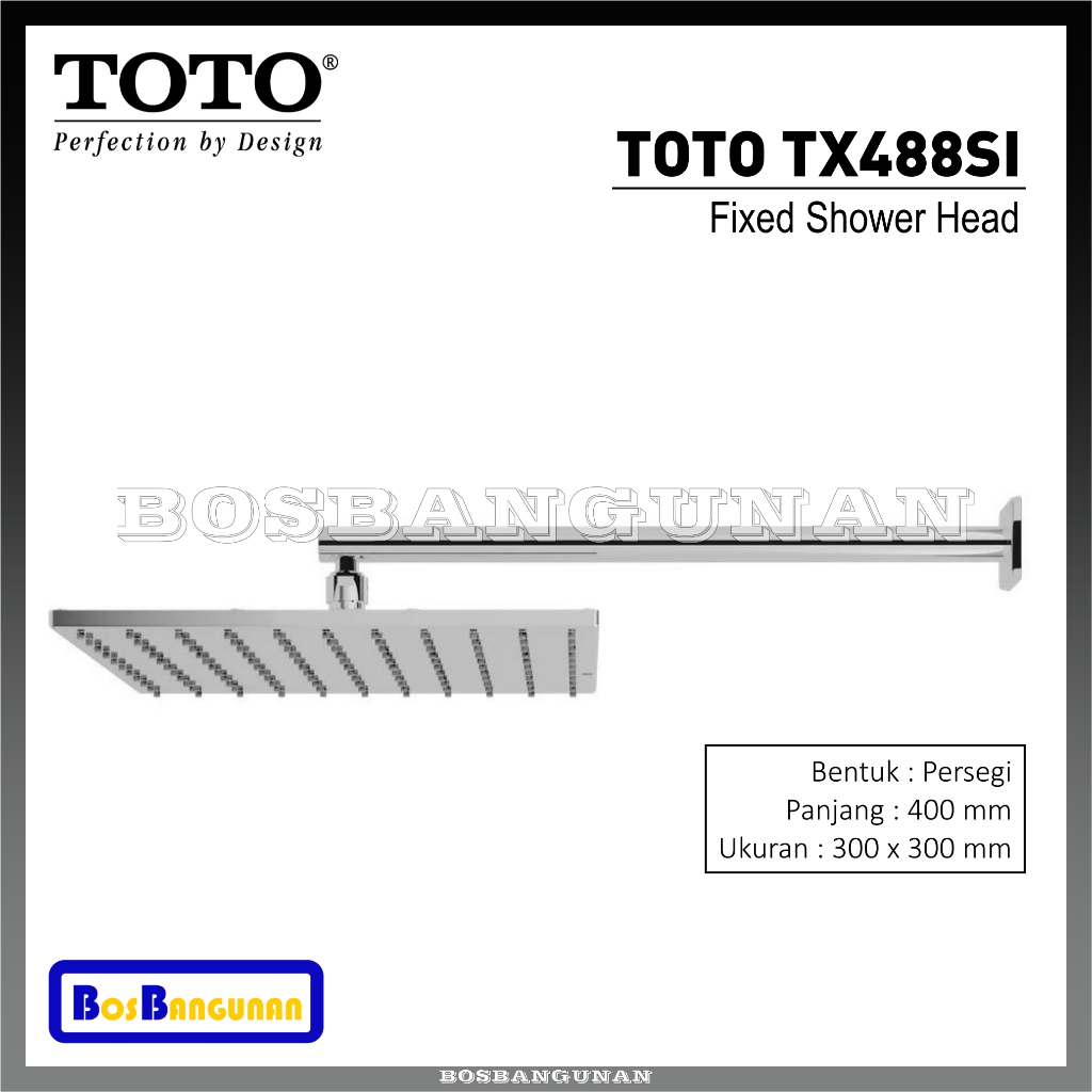 Jual Wall Shower TOTO TX488SI /Shower Tembok TOTO / Fixed Shower Head TOTO | Shopee Indonesia