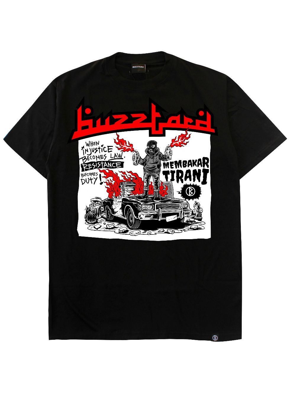 Jual Tshirt Buzztees Resistance the Police // Punk Riot // Kaos Punk ...