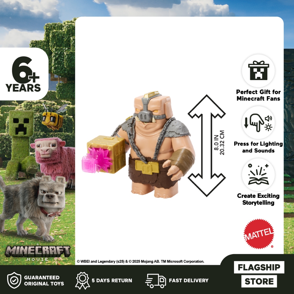 Jual Minecraft Movie Battle Mode Great Hog - Maina Action Figure ...