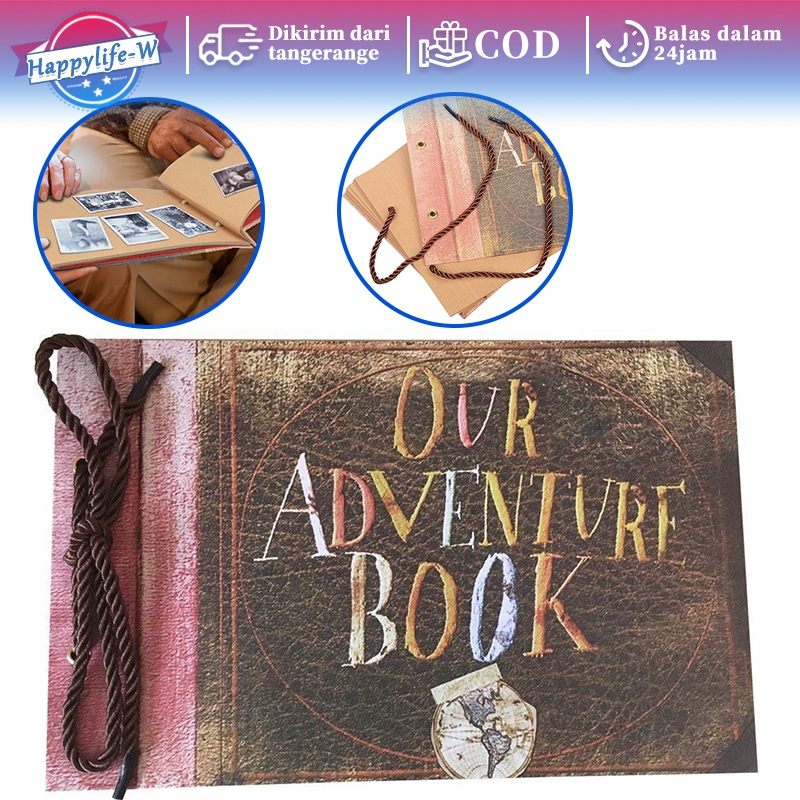 Jual Scrapbook Our Adventure Book 40lembar Album Foto Scrapbook Untuk ...