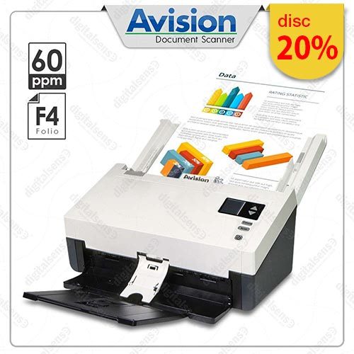 Jual Scanner Avision AD345G - ADF-A4/F4/Legal/Folio- 60 Lembar/menit (Distributor Resmi ...