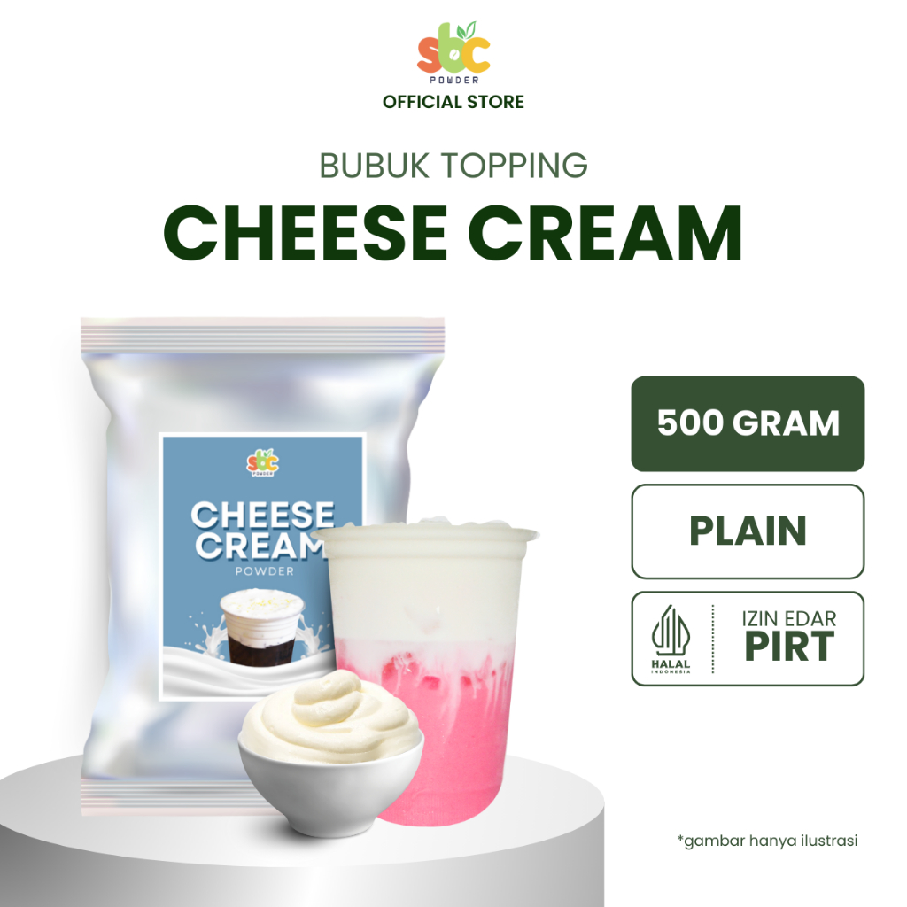 Jual CHEESE CREAM Topping Powder / Toping Minuman Rasa Krim Keju - SBC ...