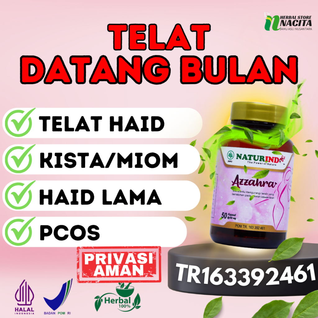 Jual Obat Telat Haid Menstruasi Macet 1-4 Bulan Kista PCOS Herbal ...