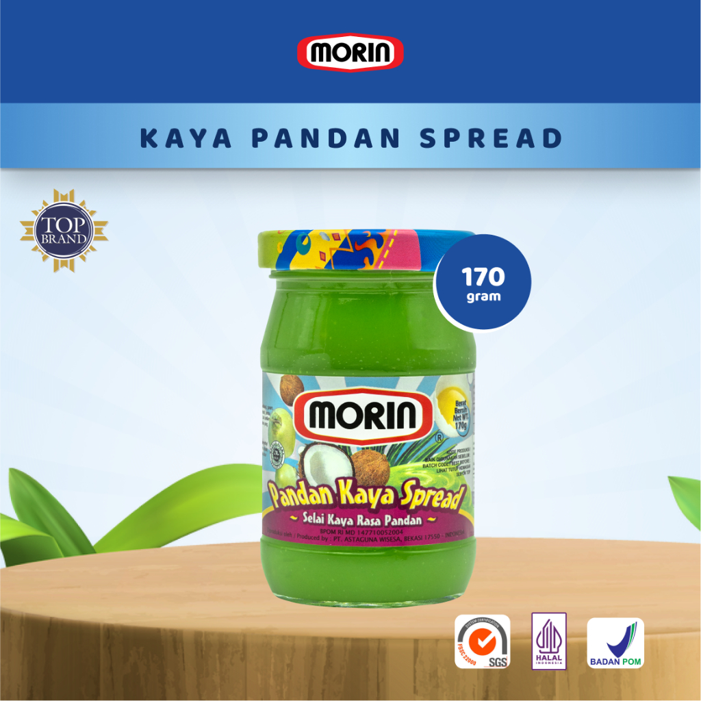 Jual Morin Selai Pandan Kaya Spread - All Size 330 gr 170 gr | Shopee ...