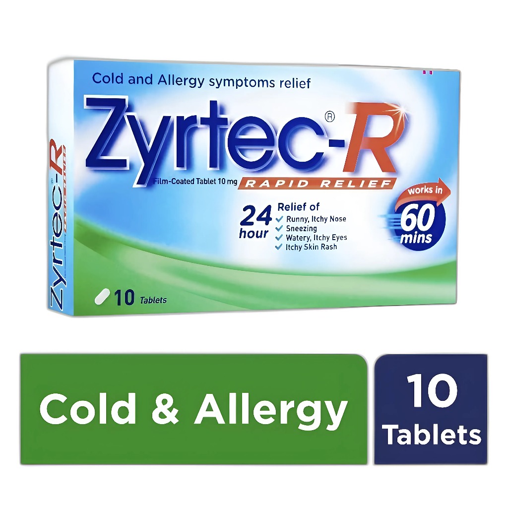 Jual Zyrtec-R Cold and Allergy Rapid Relief | Shopee Indonesia