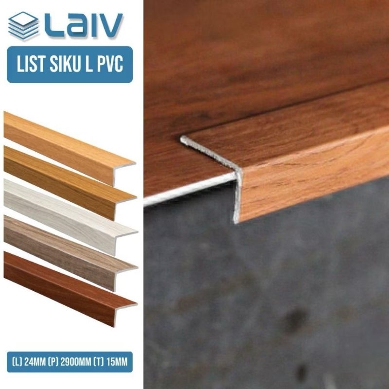 Jual Laiv Siku L PVC Step Nosing Lantai Tangga Vinyl SPC | Shopee Indonesia
