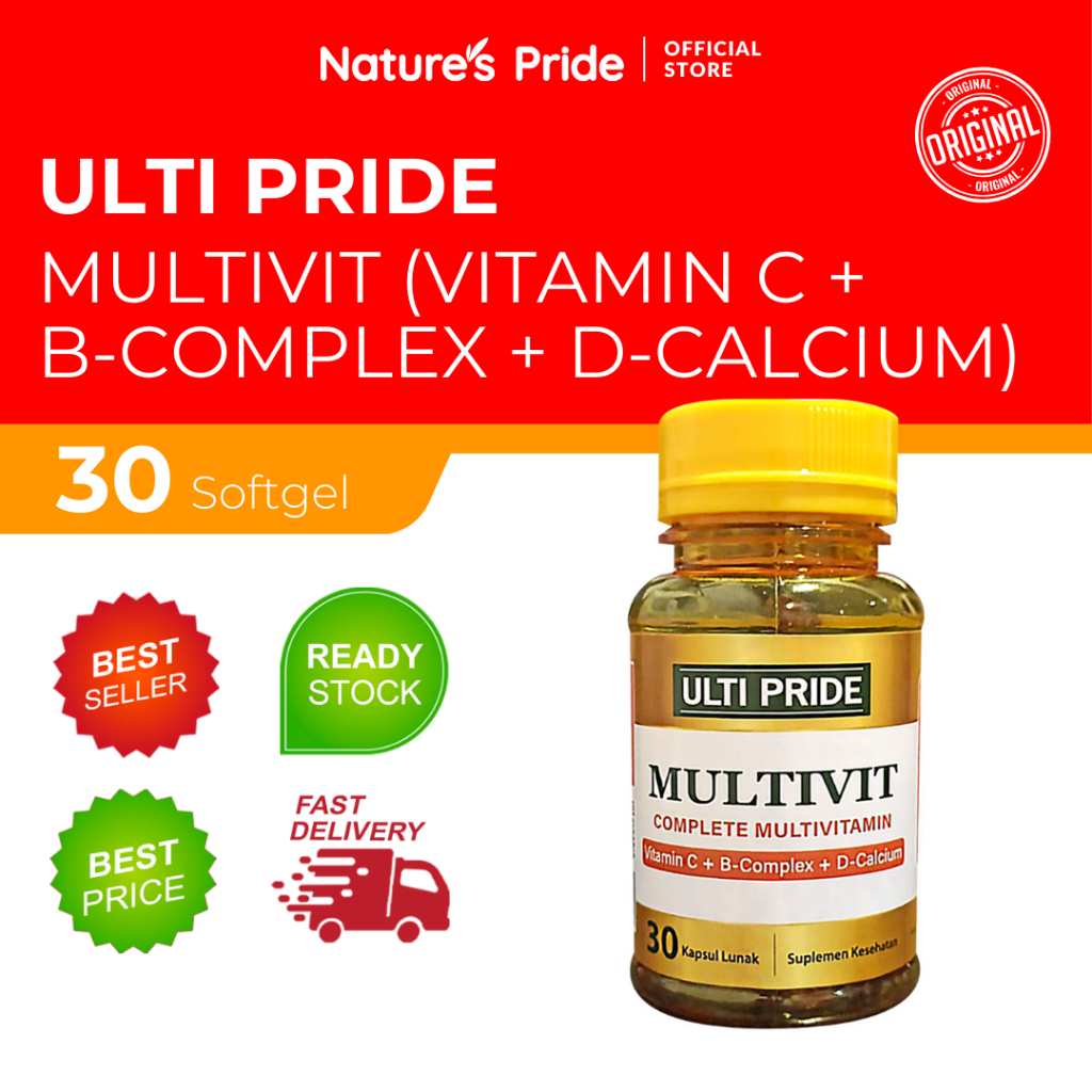 Jual ULTIPRIDE MULTIVIT - ISI 30 KAPSUL LUNAK - SUPLEMEN KESEHATAN | Shopee Indonesia