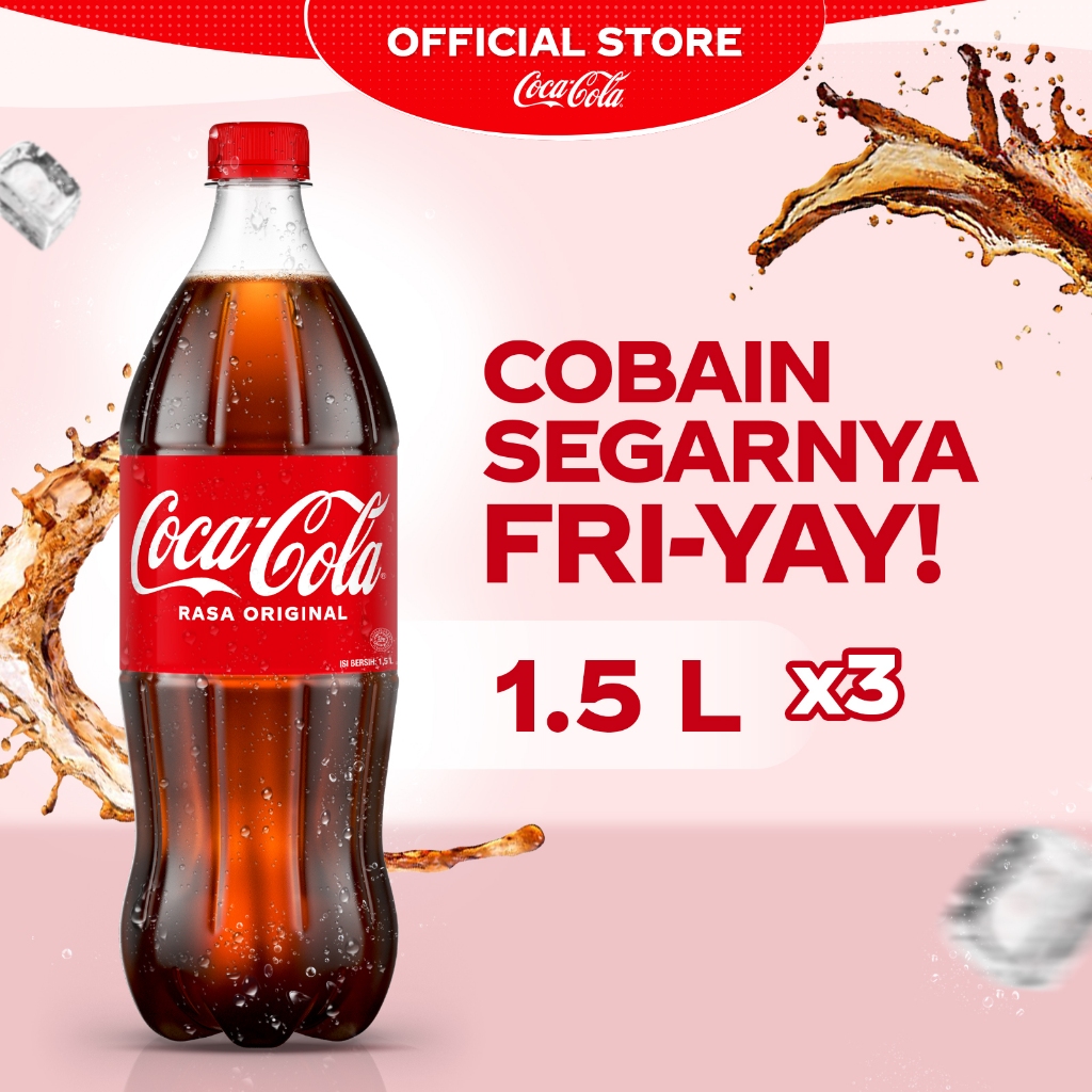 Jual Coca-Cola Minuman Soda Original - Botol 1.5L x 3pcs | Shopee Indonesia