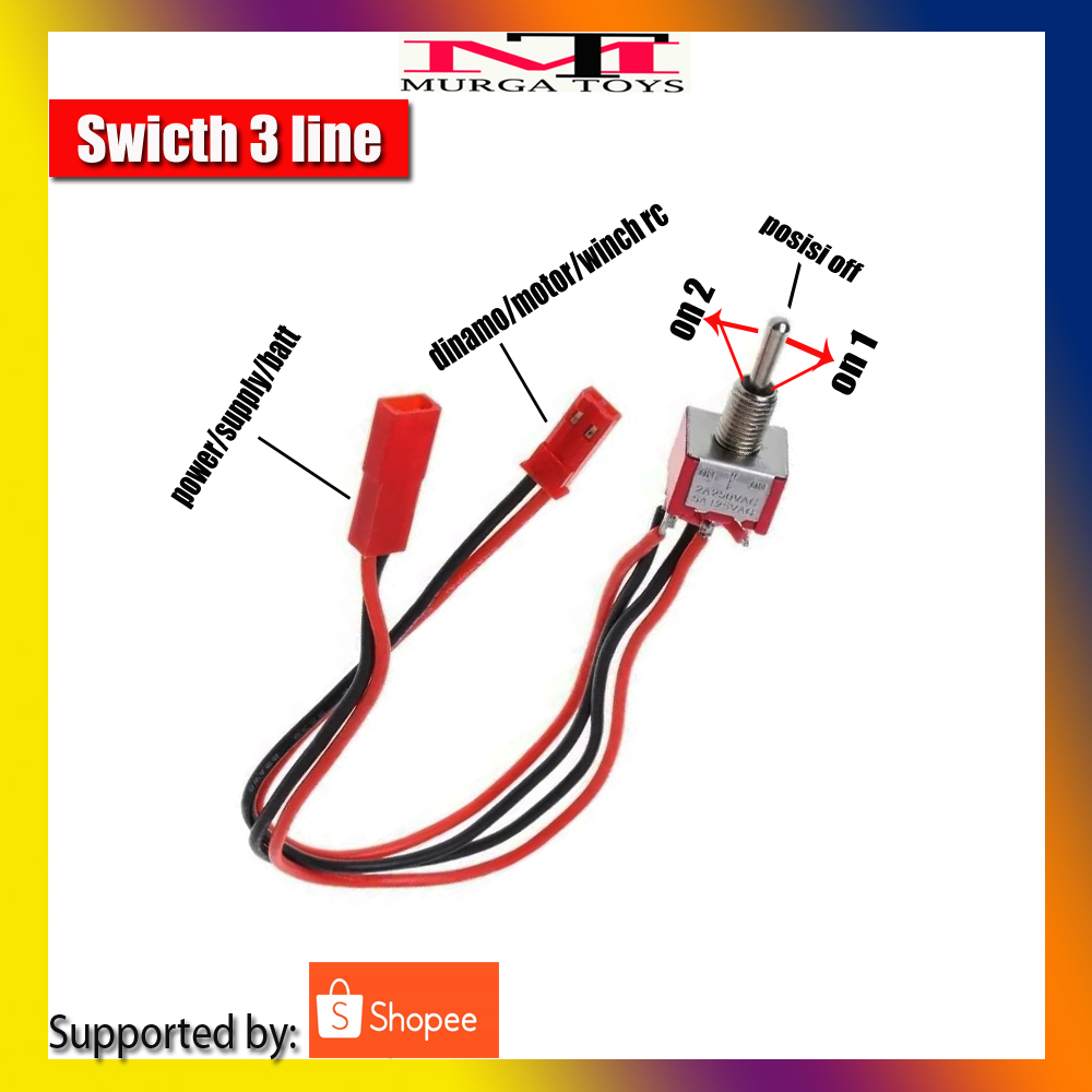 Jual SAKLAR WINCH RC SWICTH WINCH RC KABEL ON OFF TARIK ULUR | Shopee ...