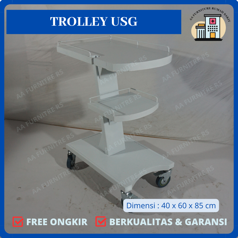 Jual Trolley USG Troli USG Trolley Monitor USG | Shopee Indonesia