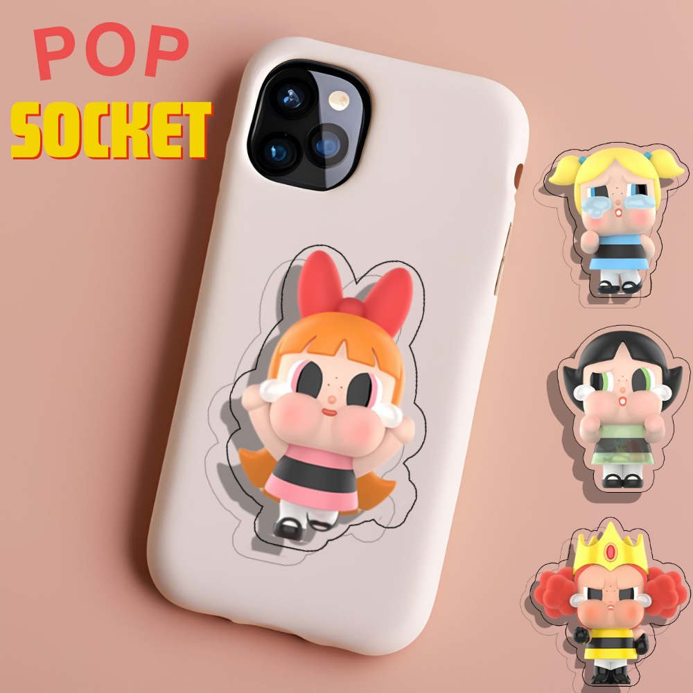 Jual Powerpuff Girl Cry Baby Pop Socket | Griptok / Phone Holder ...